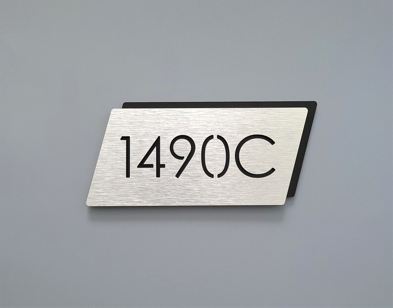 Modern Apartment Numbers. Metal Room Numbers. Door Number - Etsy
