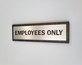 Employees Only Sign | Etsy