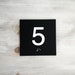 Square ADA Compliant Room Number Signs. Custom ADA Number Plaques ...