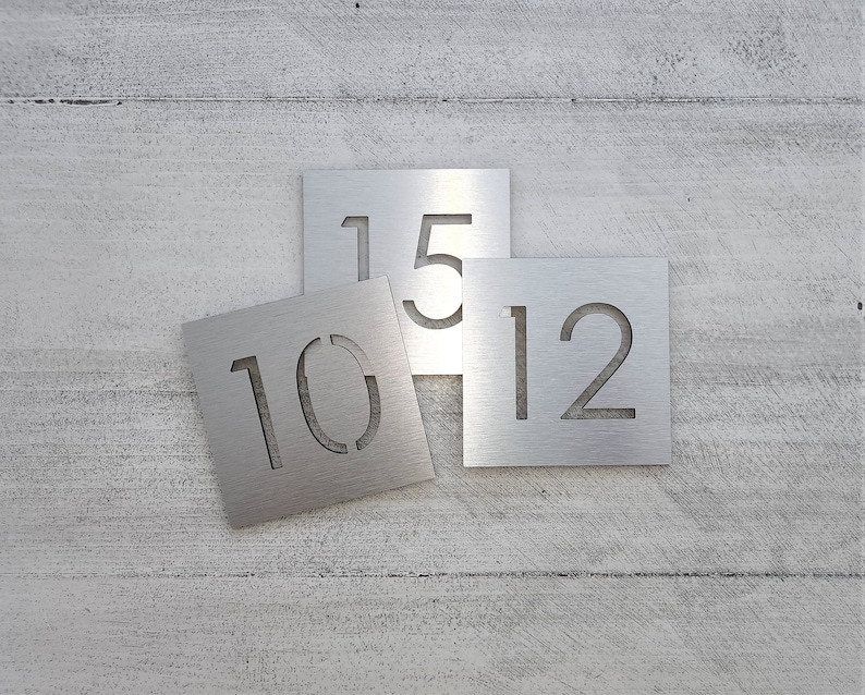Square House Number Sign. Custom Apartment Numbers. Hotel Room - Etsy