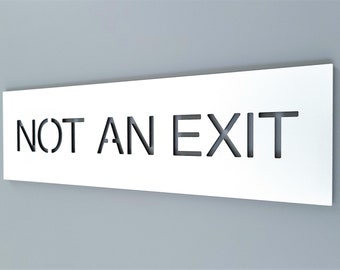 Do Not Exit Sign - Etsy