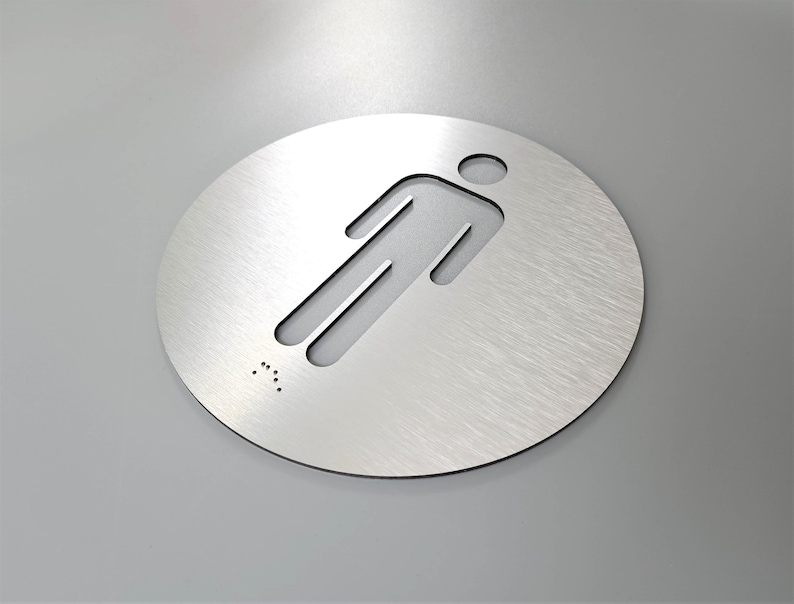Add Grade 2 Braille Writing to Any of Our Restroom Signs. Braille Signs ...