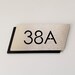 Gold Door Number Sign. Apartment Number Plaque. Hotel Room - Etsy