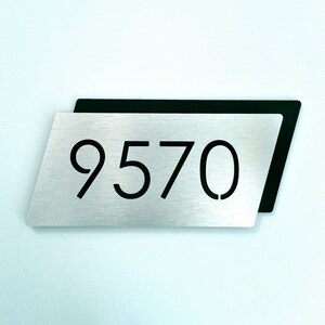 Modern Apartment Numbers. Metal Room Numbers. Door Number Plaque. Hotel ...