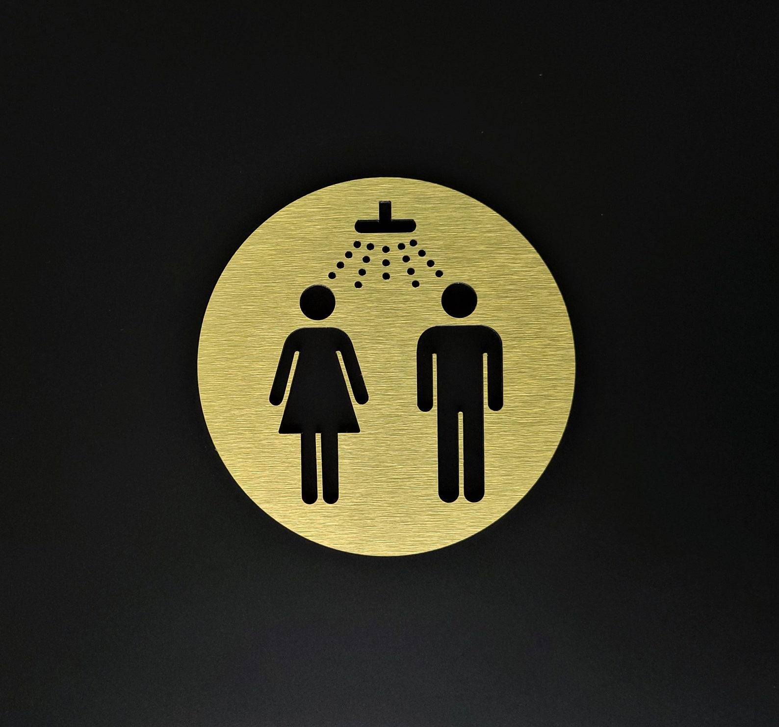 Shower Room Door Sign. Gender Neutral Shower Room Sign. All Gender ...