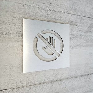 No Entry Hand Sign. Not Allowed Hand Sign. Stop Hand Symbol. Do Not ...