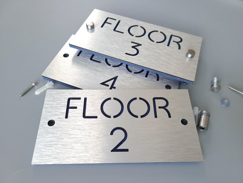 Custom Floor Numbers. Floor Number Sign. Level Numbering Sign. - Etsy
