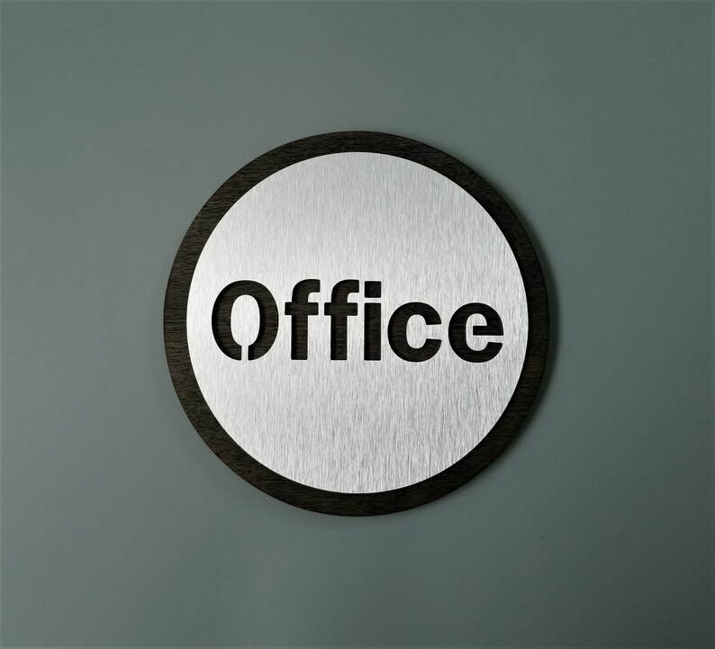 Modern Office Sign. Office Sign for Door. Business Door Signs. | Etsy