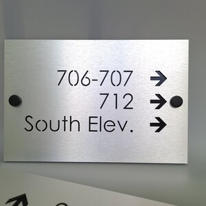 Custom Directional Sign. Hotel Room Directional Signs. Wayfinding Signs ...