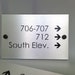 Custom Directional Sign. Hotel Room Directional Signs. Wayfinding Signs ...