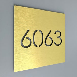 Square House Number Sign. Custom Apartment Numbers. Hotel Room - Etsy