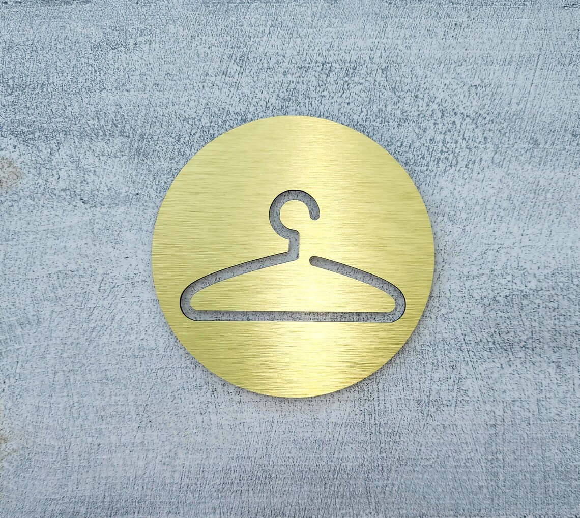 Hanger Symbol Sign. Changing Room Signs. Dressing Room Sign. Coat ...