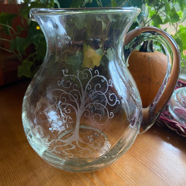 Etched Pitcher - Etsy