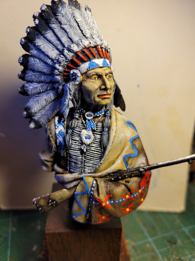 Native American Chief..little Raven... - Etsy