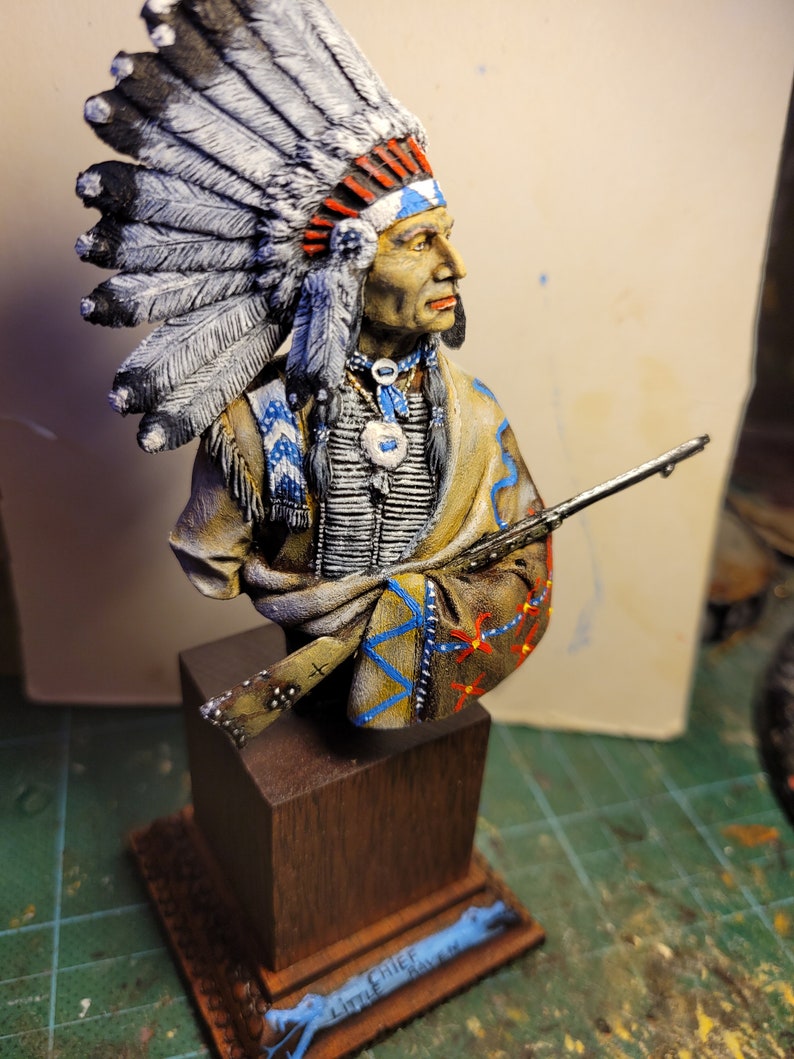 Native American Chief..little Raven... - Etsy