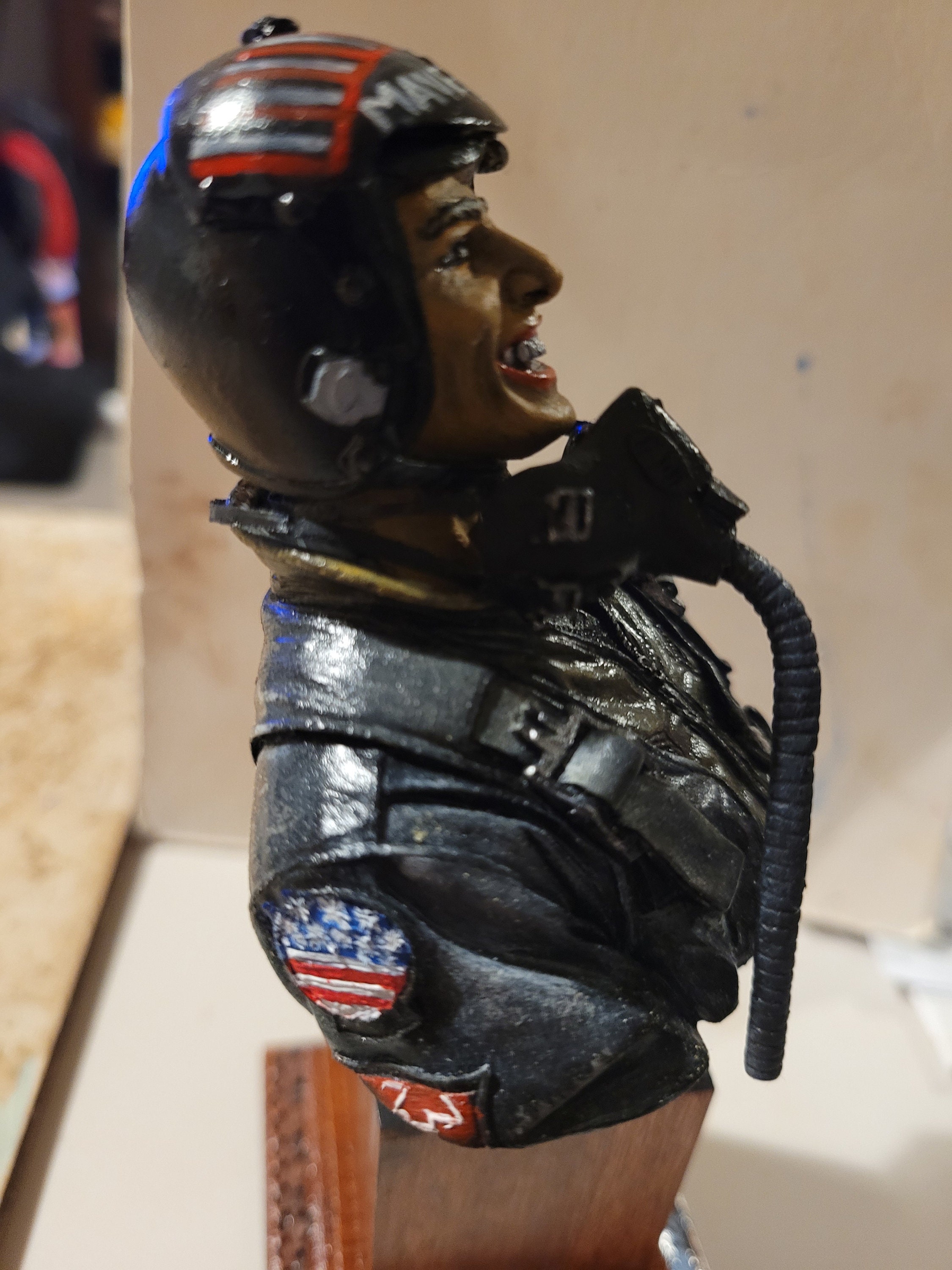 Tom Cruise as Pilot "maverick" Resin Bust,from Iconic 80s Film Topgun ...