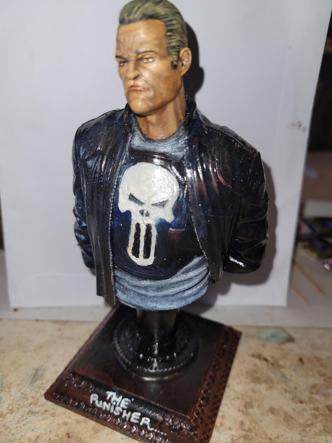 The Punisher,resin Bust - Etsy