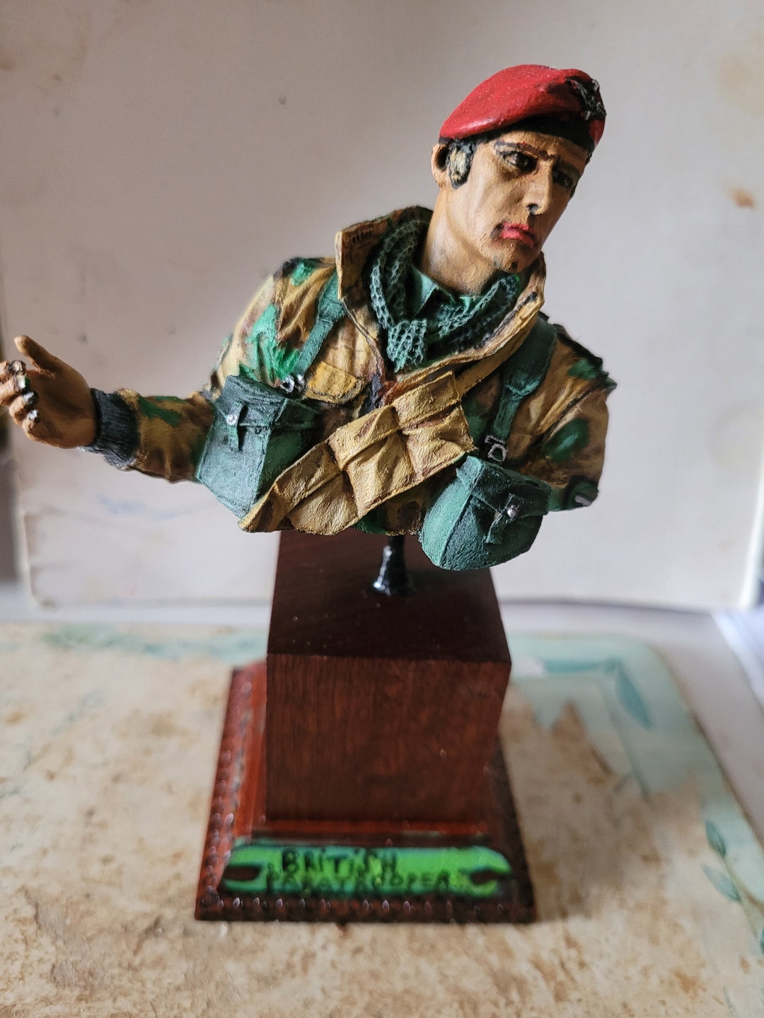 1/10th Scale Resin Bust of a British Paratrooper - Etsy