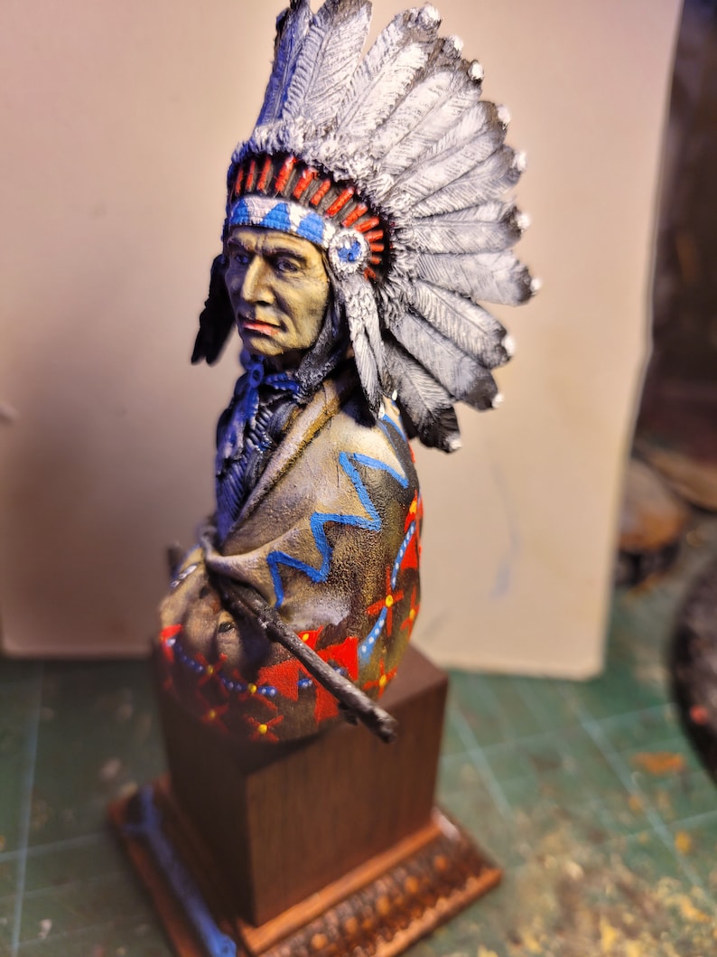 Native American Chief..little Raven... - Etsy