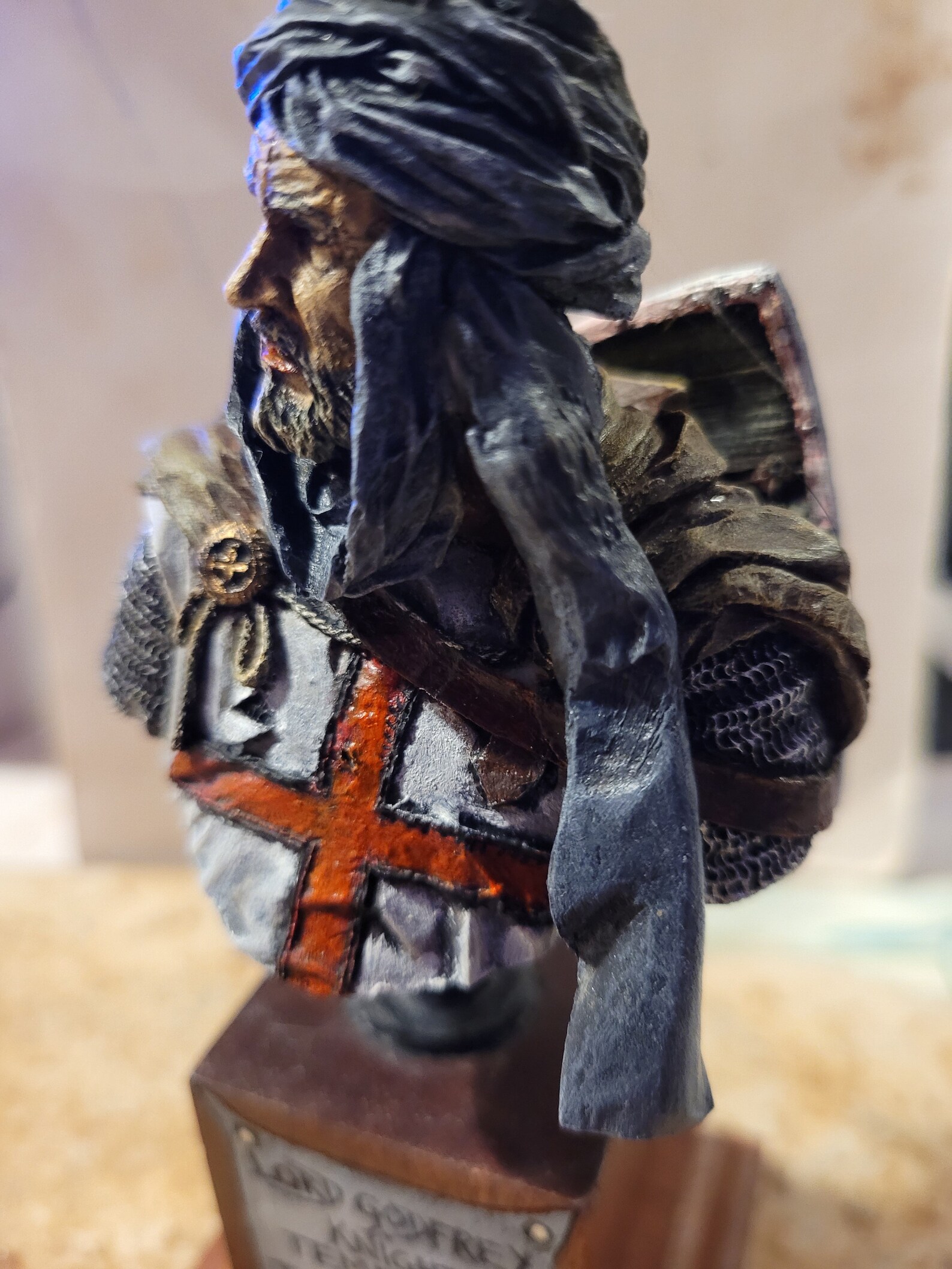 A 12th Cent Crusader Knight Called Sir Godfrey ,1/10th Resin Bust.. - Etsy