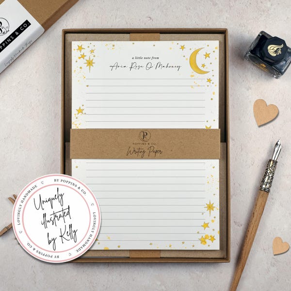 Starry Stationary Set - Etsy UK