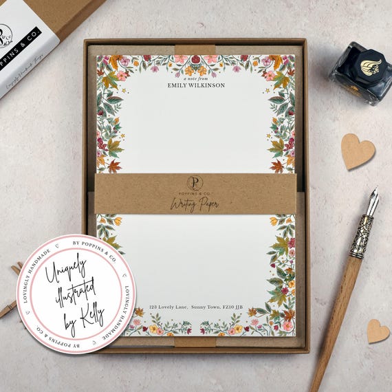 Personalised Writing Paper Sets
