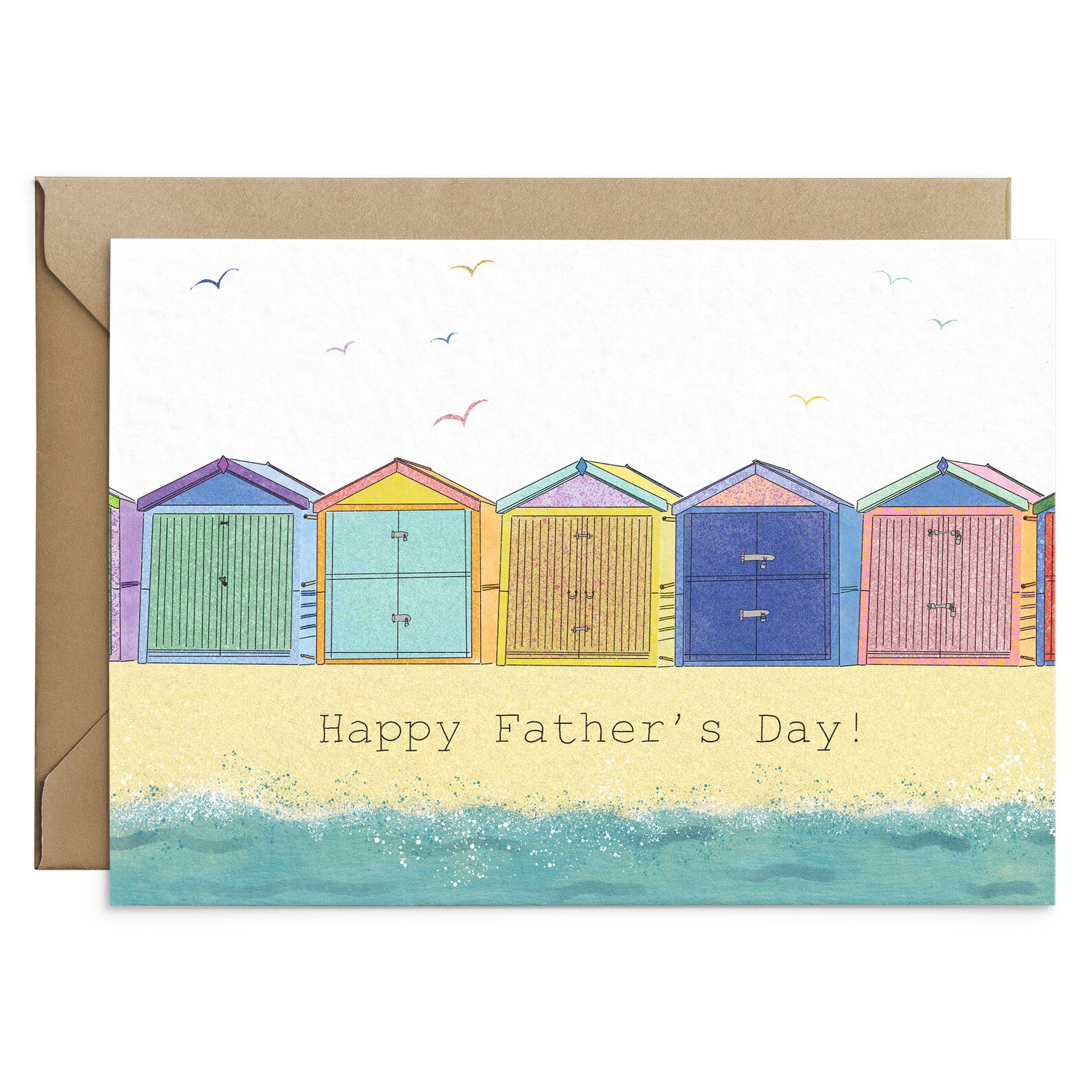 Seaside Fathers Day Card Beach Themed Card for Dad Beach - Etsy UK