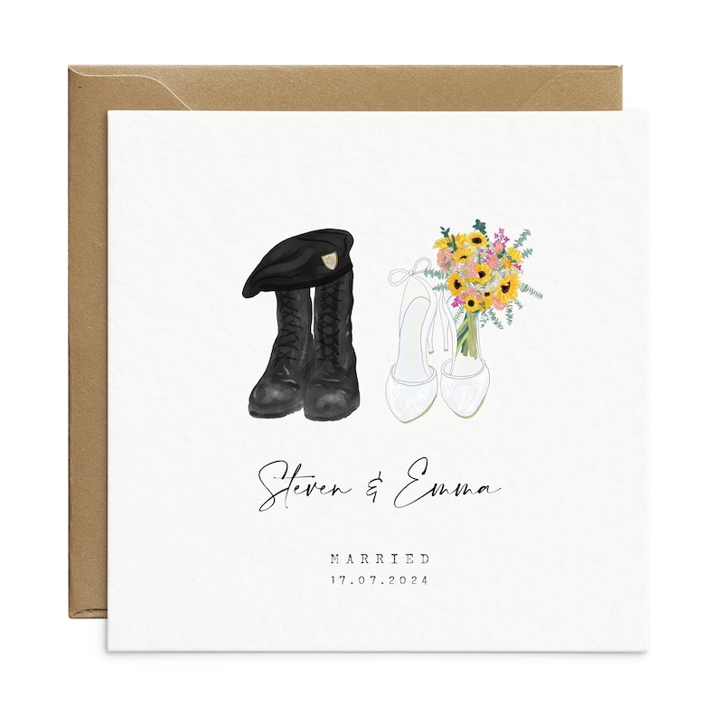 Military Engagement Card - Etsy UK