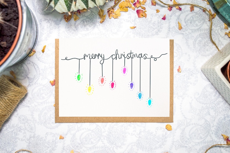 Christmas Card Pack Hand Drawn Christmas Cards | Etsy