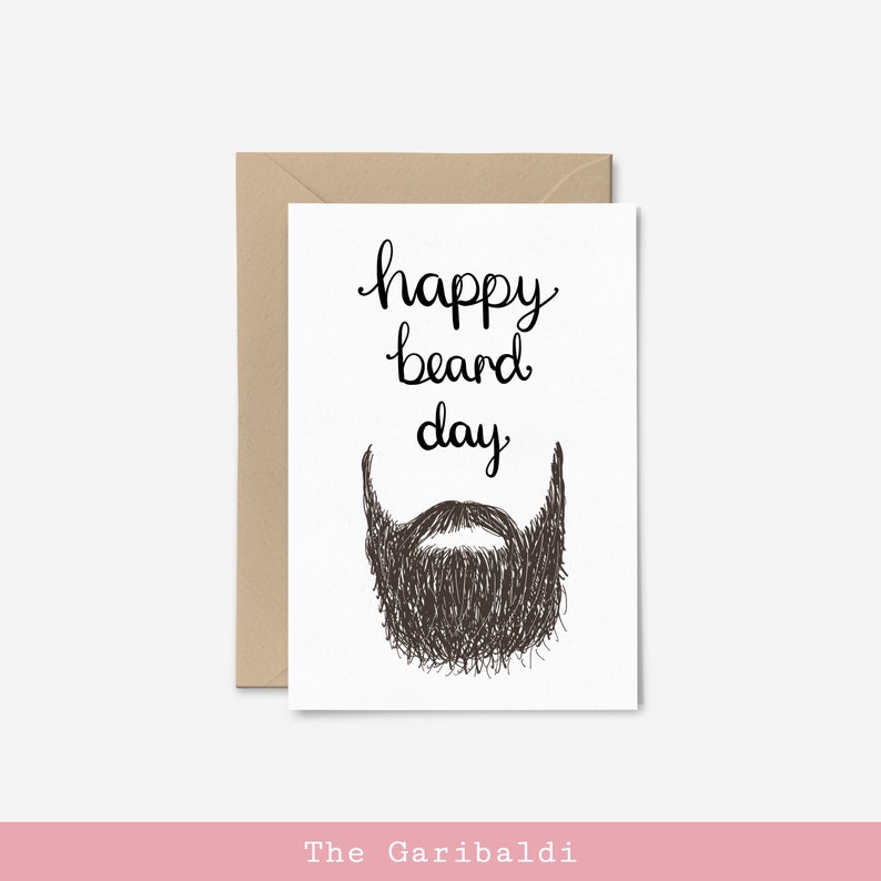Happy Beard Day Mens Beard Card Mens Birthday Card Funny | Etsy