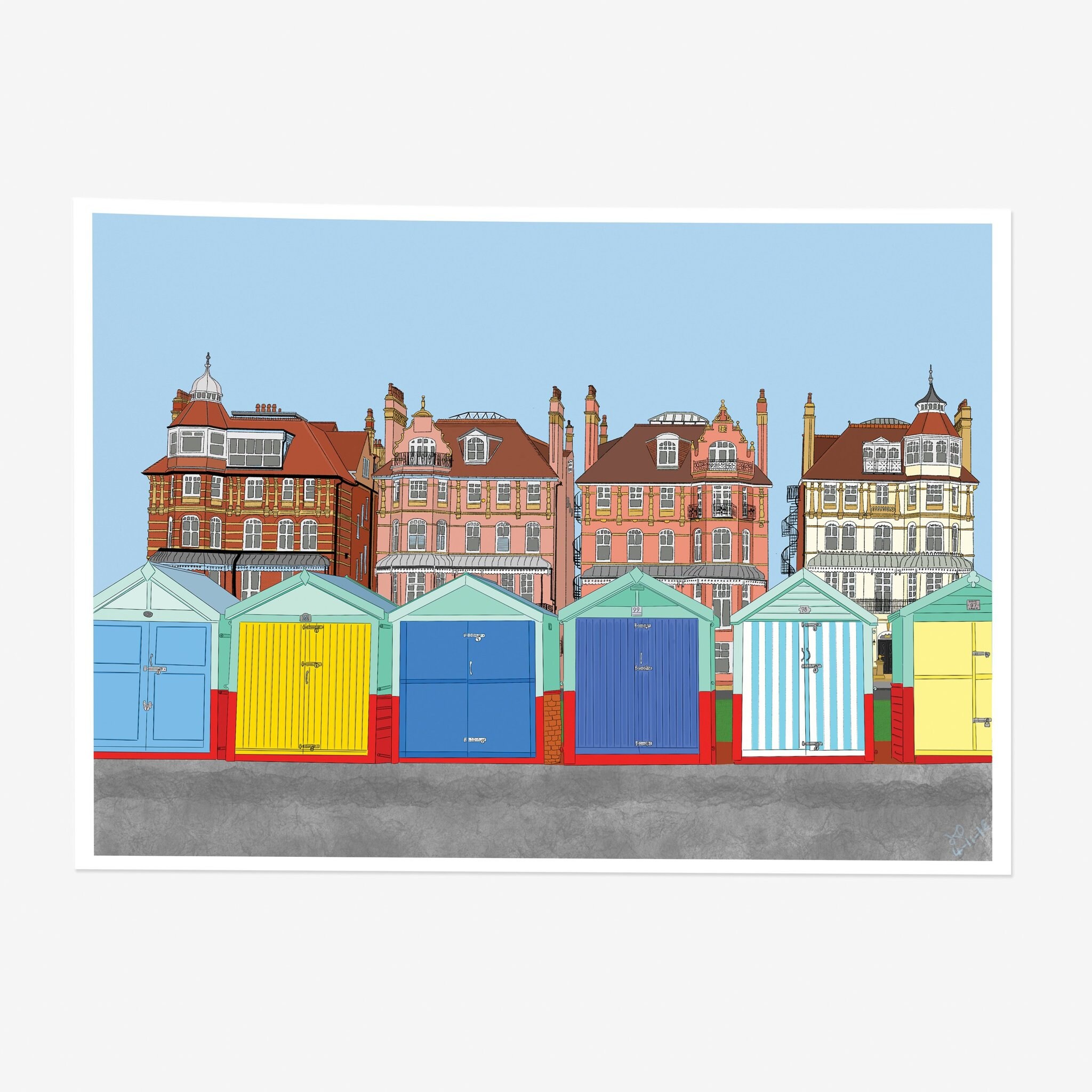 Brighton Art Print Brighton and Hove Seafront Hove Print - Etsy UK