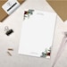 Writing Paper Set Personalised - Winter Floral - Floral Letter Writing ...