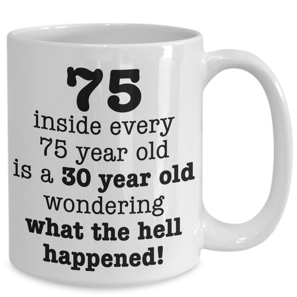 75th Birthday Coffee Mugs - Etsy