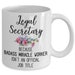 Legal Secretary Mug, Funny Gift Coffee Cup Badass Miracle Worker - Etsy