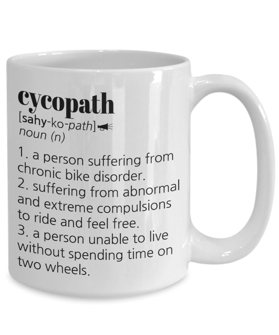 Cycopath Mug, Funny Cyclist Coffee Mug Cycling Mug Bike Rider - Etsy