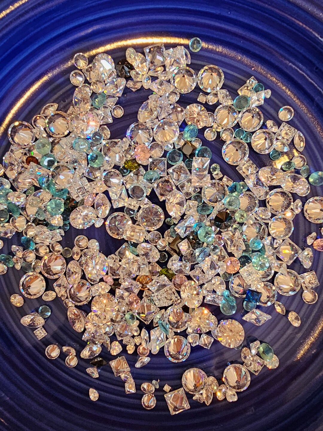 Cubic Zirconia Mix Match Sizes and Color and Shapes 25 Pieces, Great ...