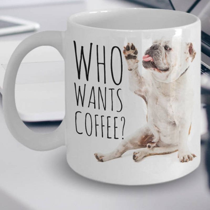 Bulldog Coffee Mug - Etsy