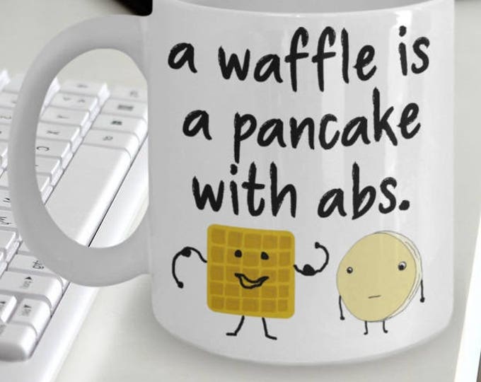 Waffle Mug, Waffles Are Pancakes - Etsy