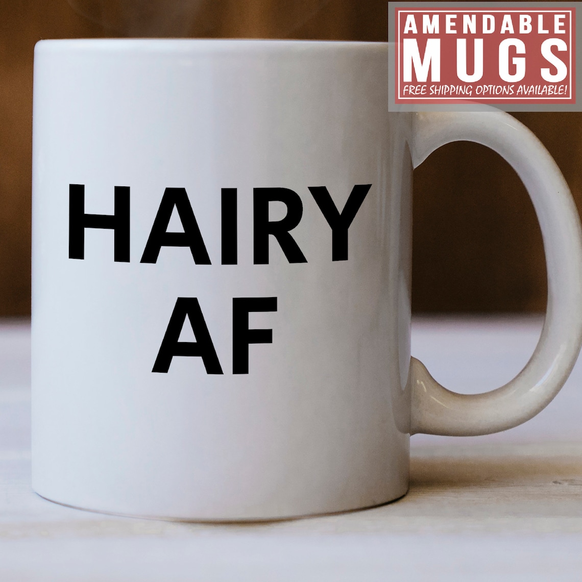 Hairy AF Mug Hairy Gift Idea Hairy Mug Makes A Great Gift | Etsy