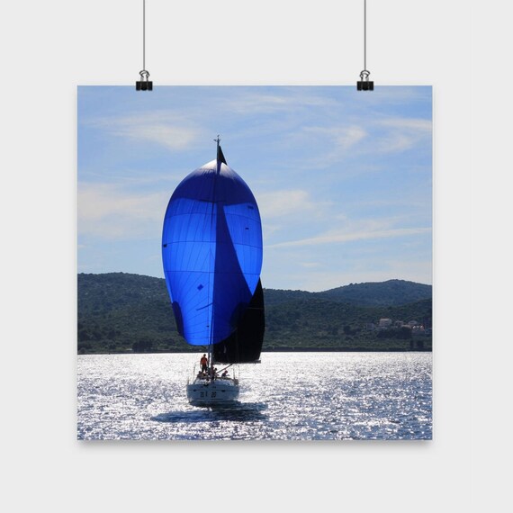 Items similar to Sailing Poster - Sailing Art - Boat Poster - Boat Art ...