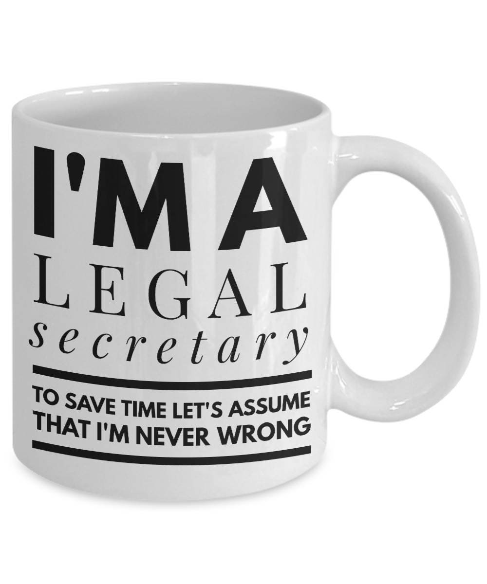 Legal Secretary Mug Funny Legal Secretary Coffee Mug Legal - Etsy