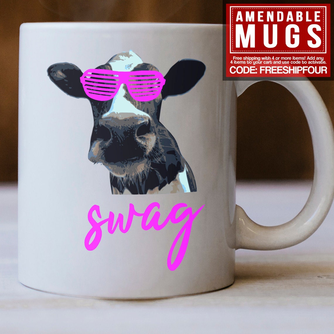 Cow Mug Swag Gift for Cow Lovers Cow Swag Coffee Mug - Etsy