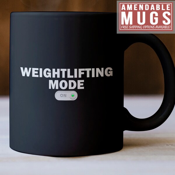 Weightlifting Mug - Etsy