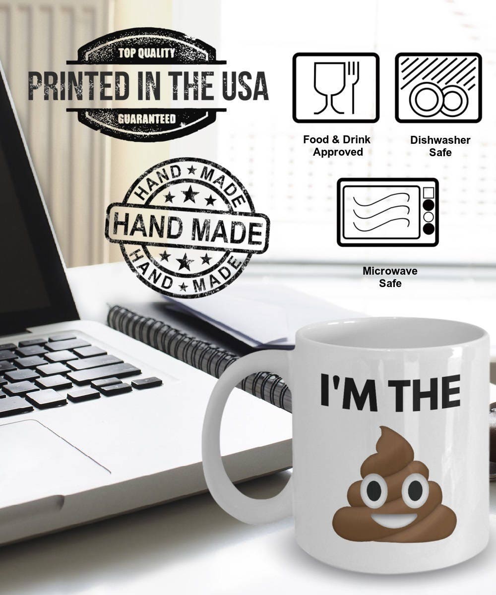Poop Emoji Coffee Mug i'm the Sht Coffee Mug - Etsy
