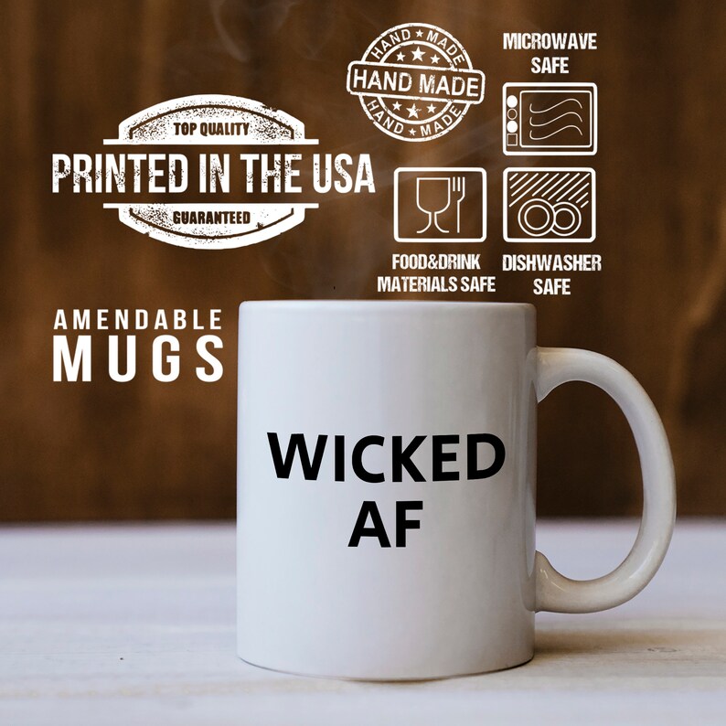 Wicked AF Mug Wicked Gift Idea This Wicked Mug Makes A - Etsy