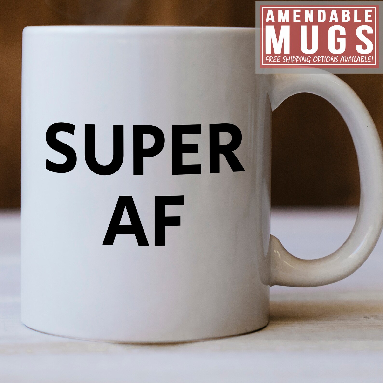Super AF Mug Super Gift Idea This Super Mug Makes A Great | Etsy