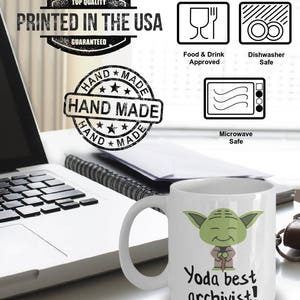 Best Archivist Mug Funny Archivist Mug Best Archivist Gifts Yoda ...