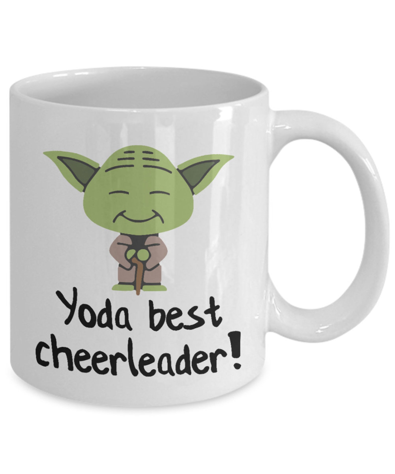 Cheerleader Mug Yoda Best Cheerleader Gift Gifts for - Etsy