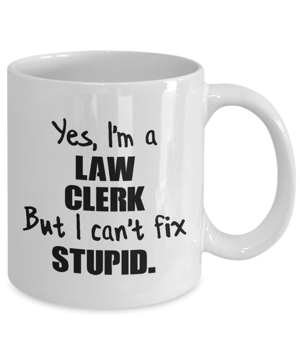 Law Clerk Gift Law Clerk Mug Law Clerk Coffee Mug Yes | Etsy