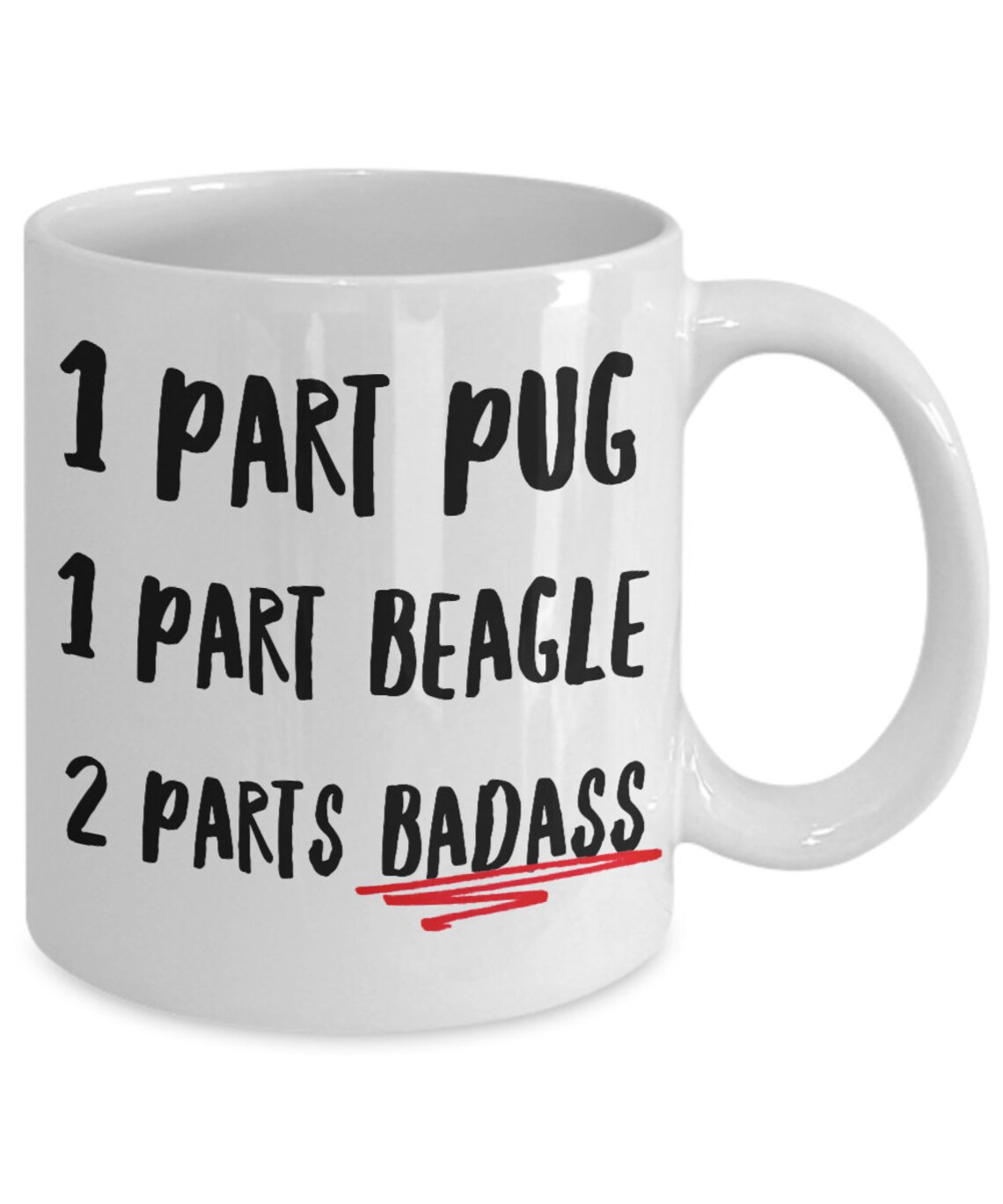 Puggle Mug funny Puggle Coffee Mug 1 Part Pug 1 Part - Etsy Canada